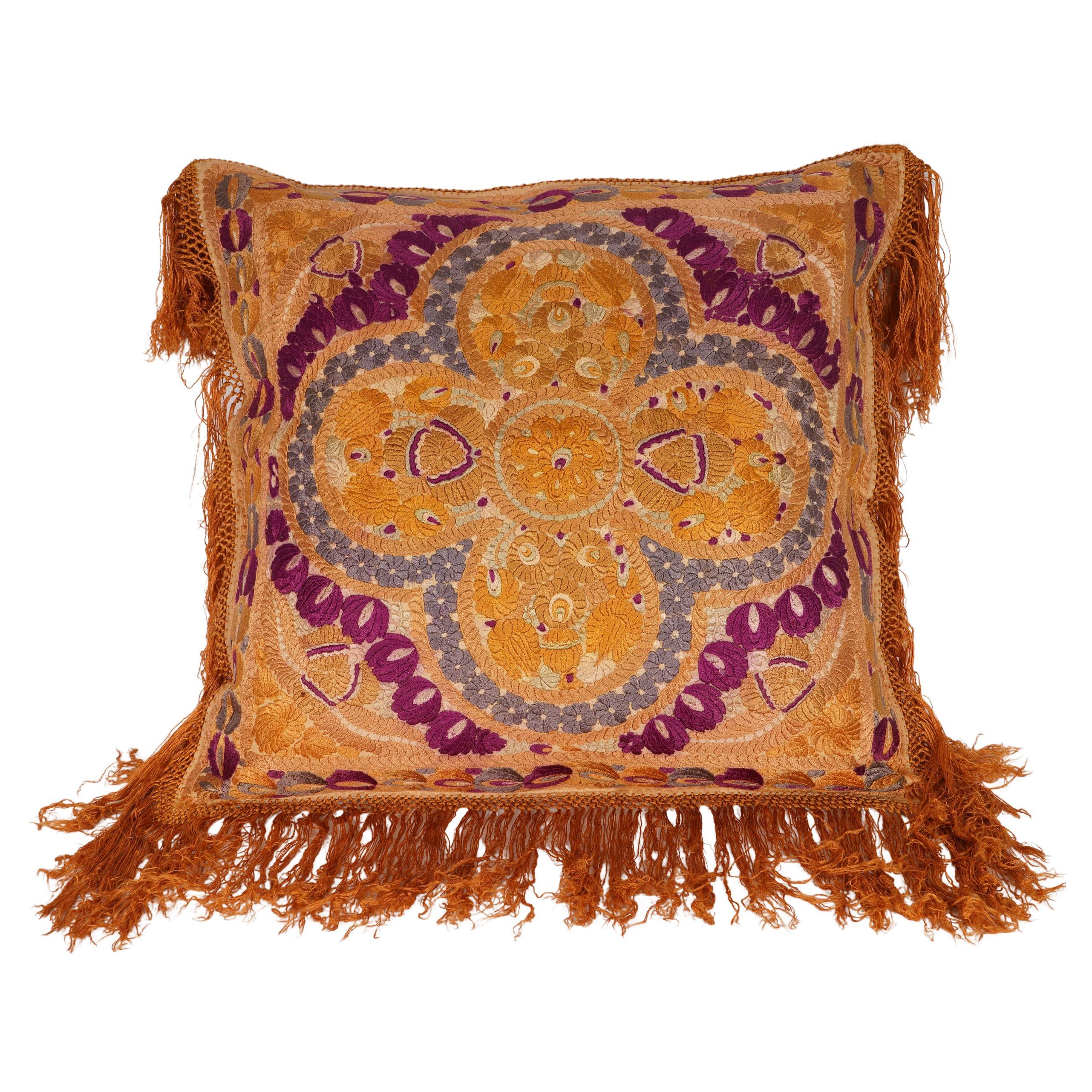 Pillowcase made from a Matyo Embroidery, Hungary, early 20th C. For ...