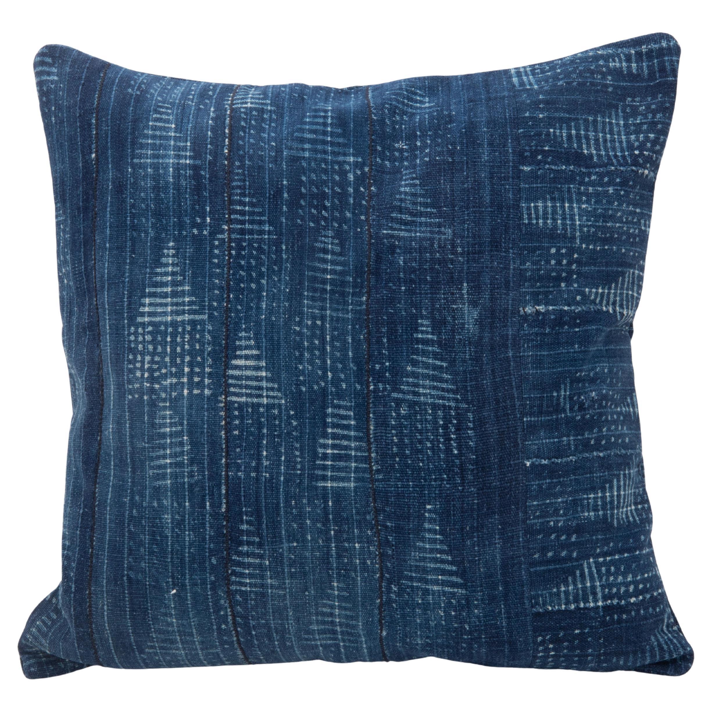 Pillowcase Made from African Indigo Mali Cloth, mid 20th C. For Sale at ...