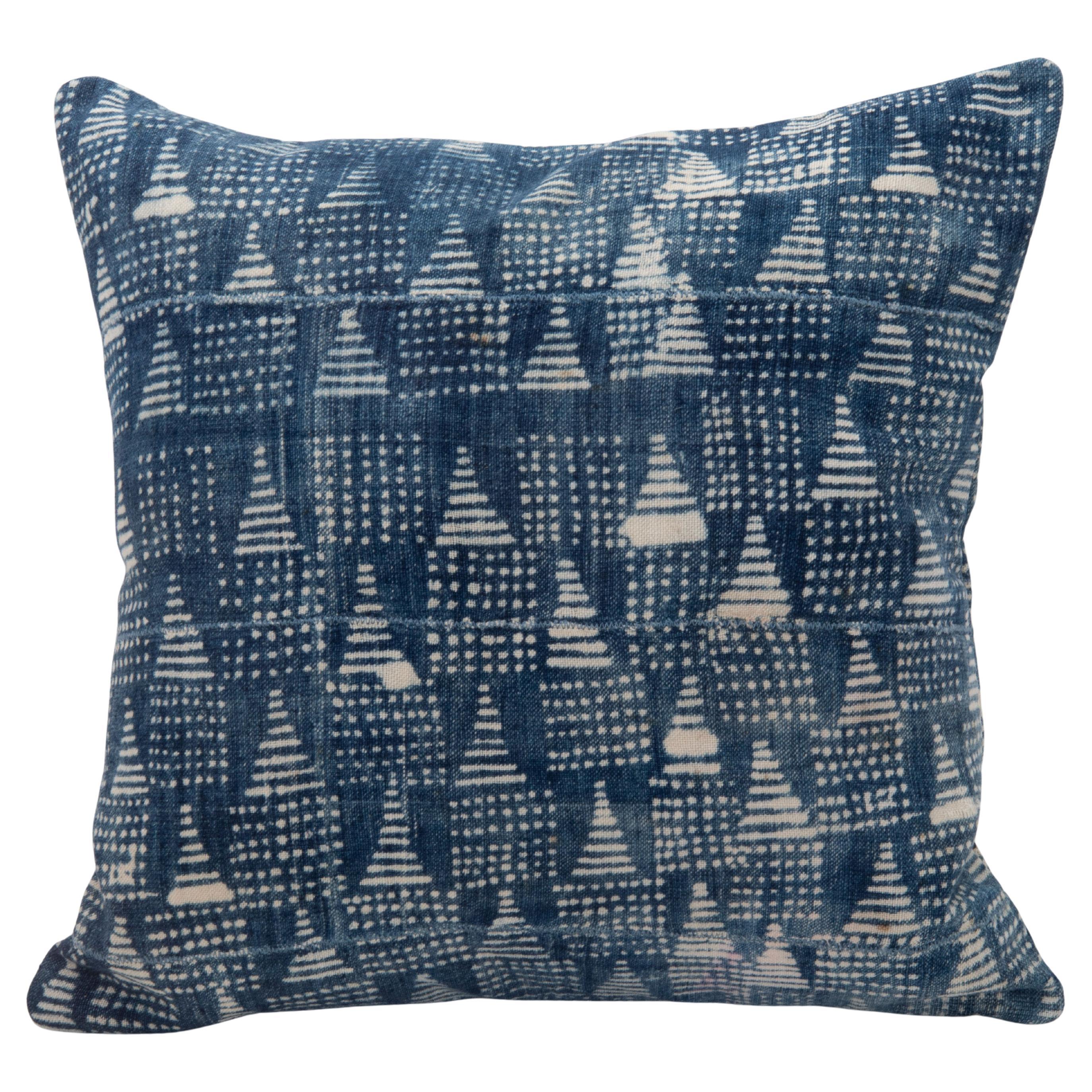 Pillowcase Made from African Indigo Mali Cloth, mid 20th C. For Sale at ...