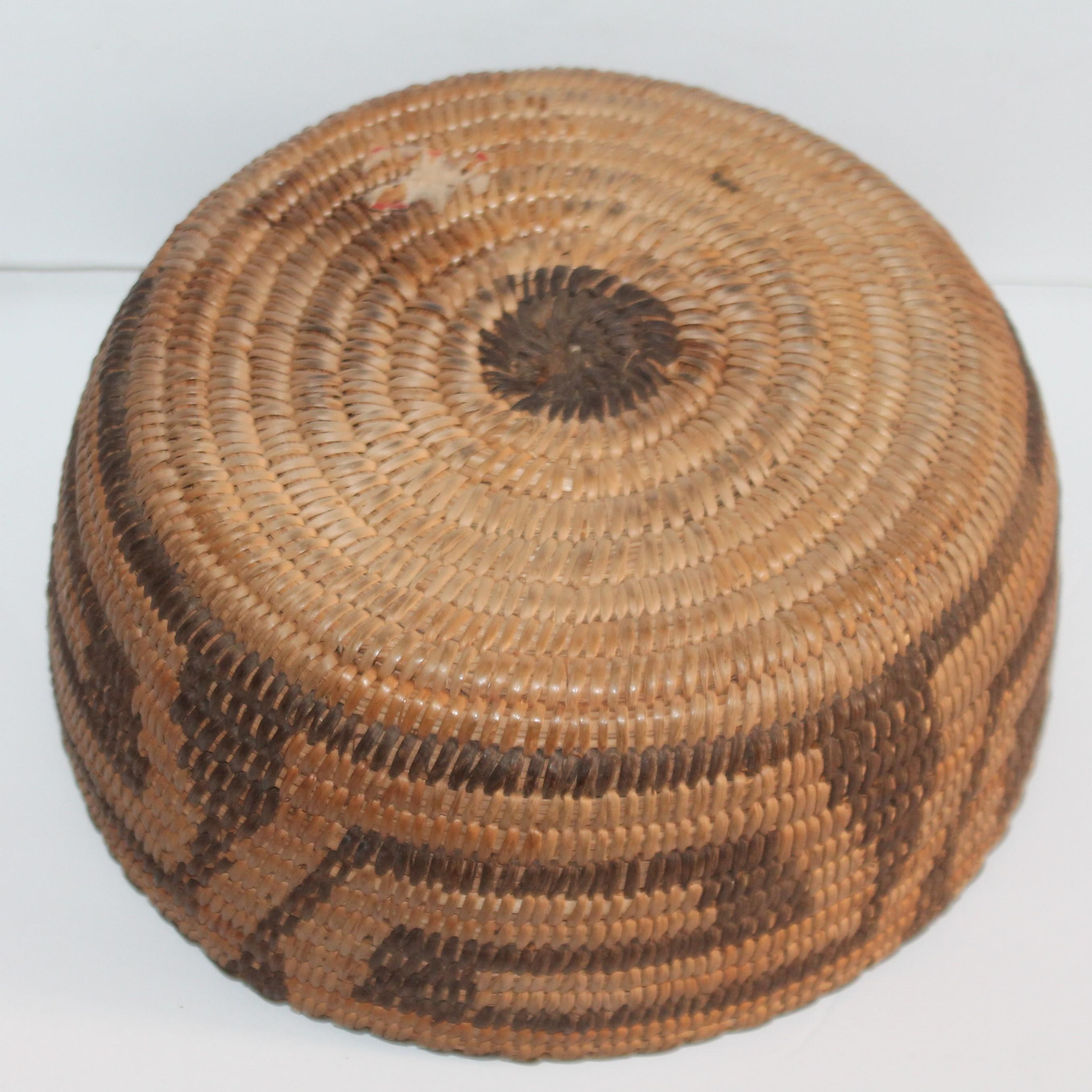 Pima American Indian Geometric Basket at 1stDibs