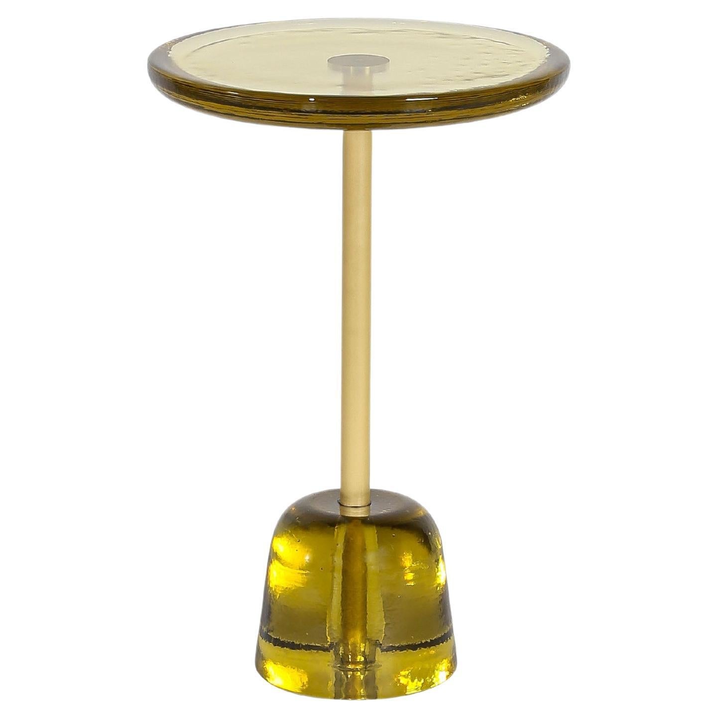 Pina High Corn Yellow Brass Side Table by Pulpo at 1stDibs | corn side ...