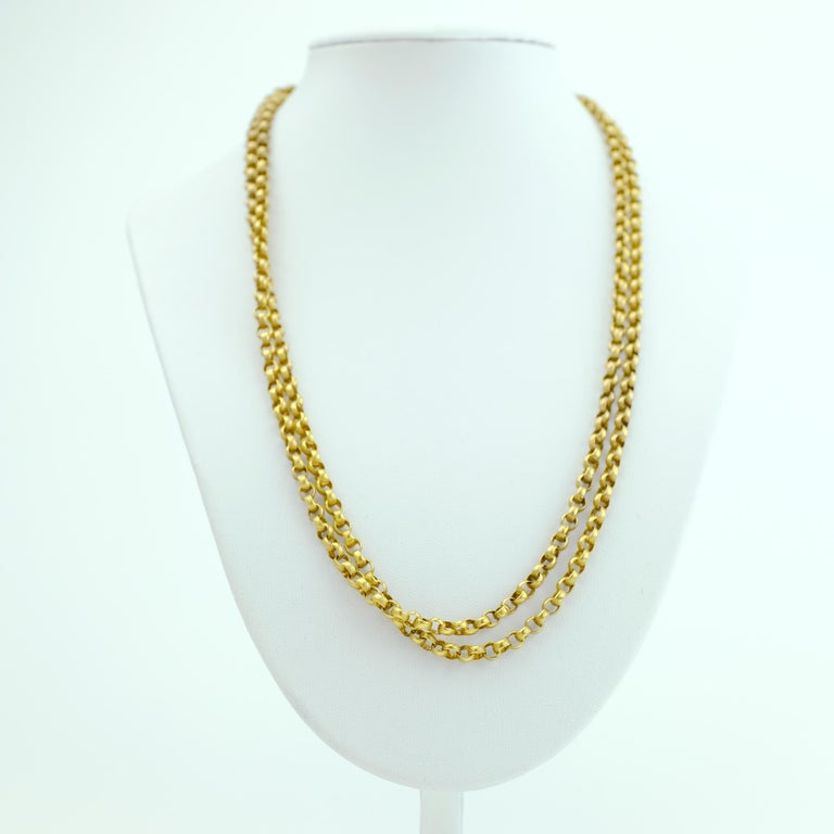 Pinchbeck Gold Chain from Victorian England For Sale at 1stDibs
