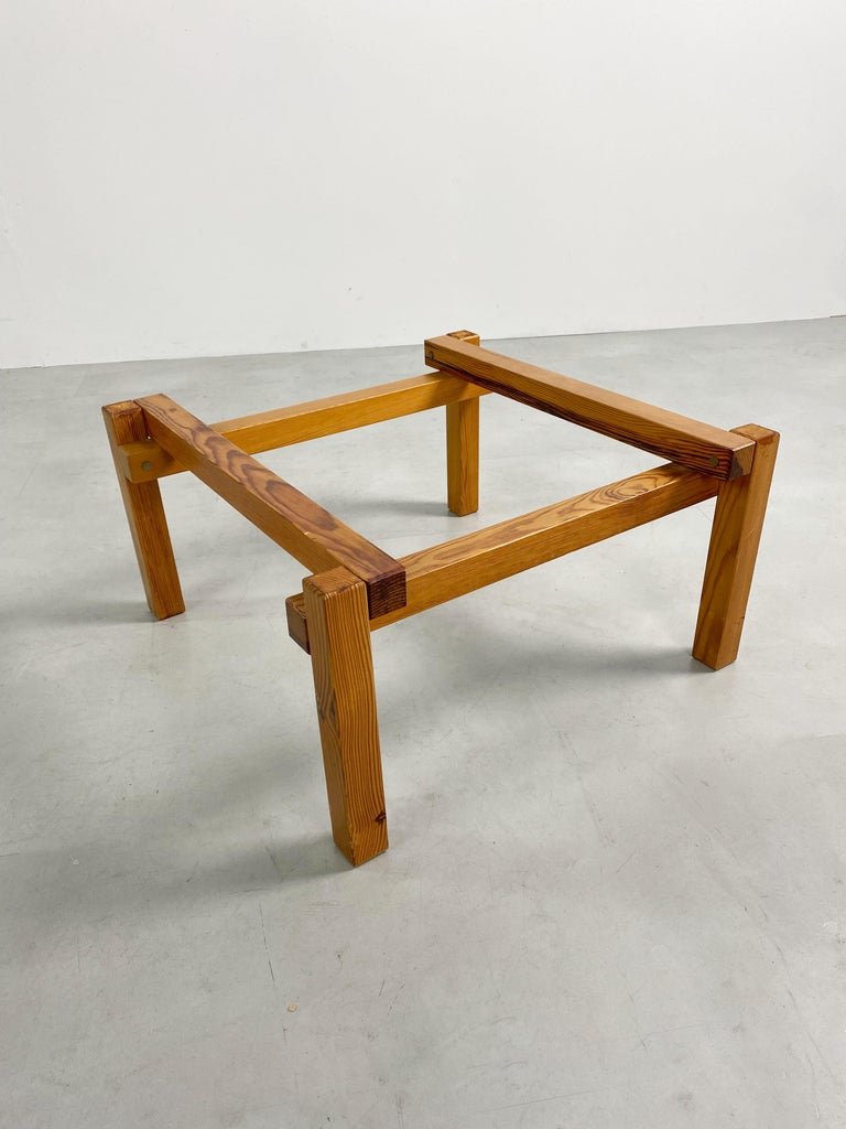 Pine and Glass Coffee Table by John Makepeace, England, c.1970 at 1stDibs