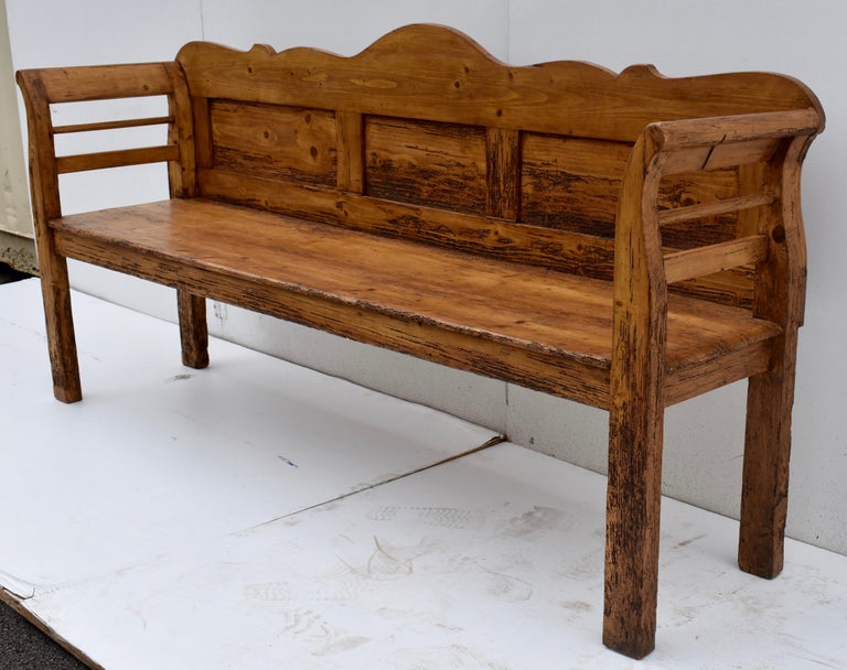 Pine Bench or Settle For Sale at 1stDibs