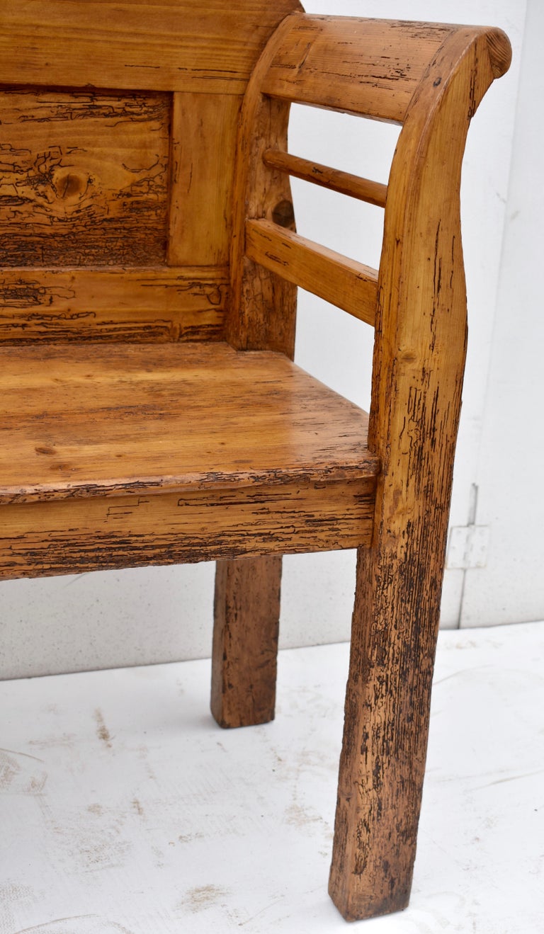 Pine Bench or Settle For Sale at 1stDibs