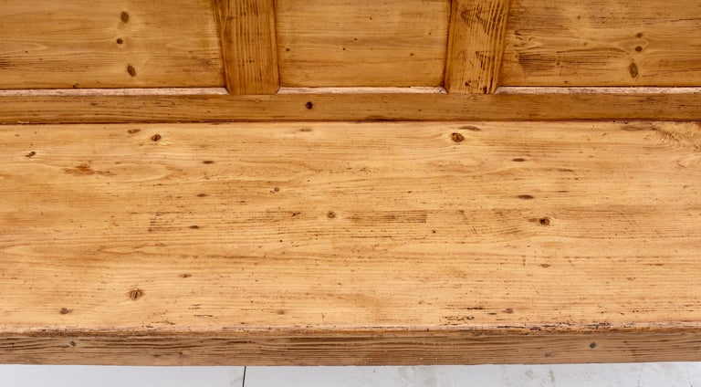 Pine Camel-Back Bench or Settle For Sale at 1stDibs