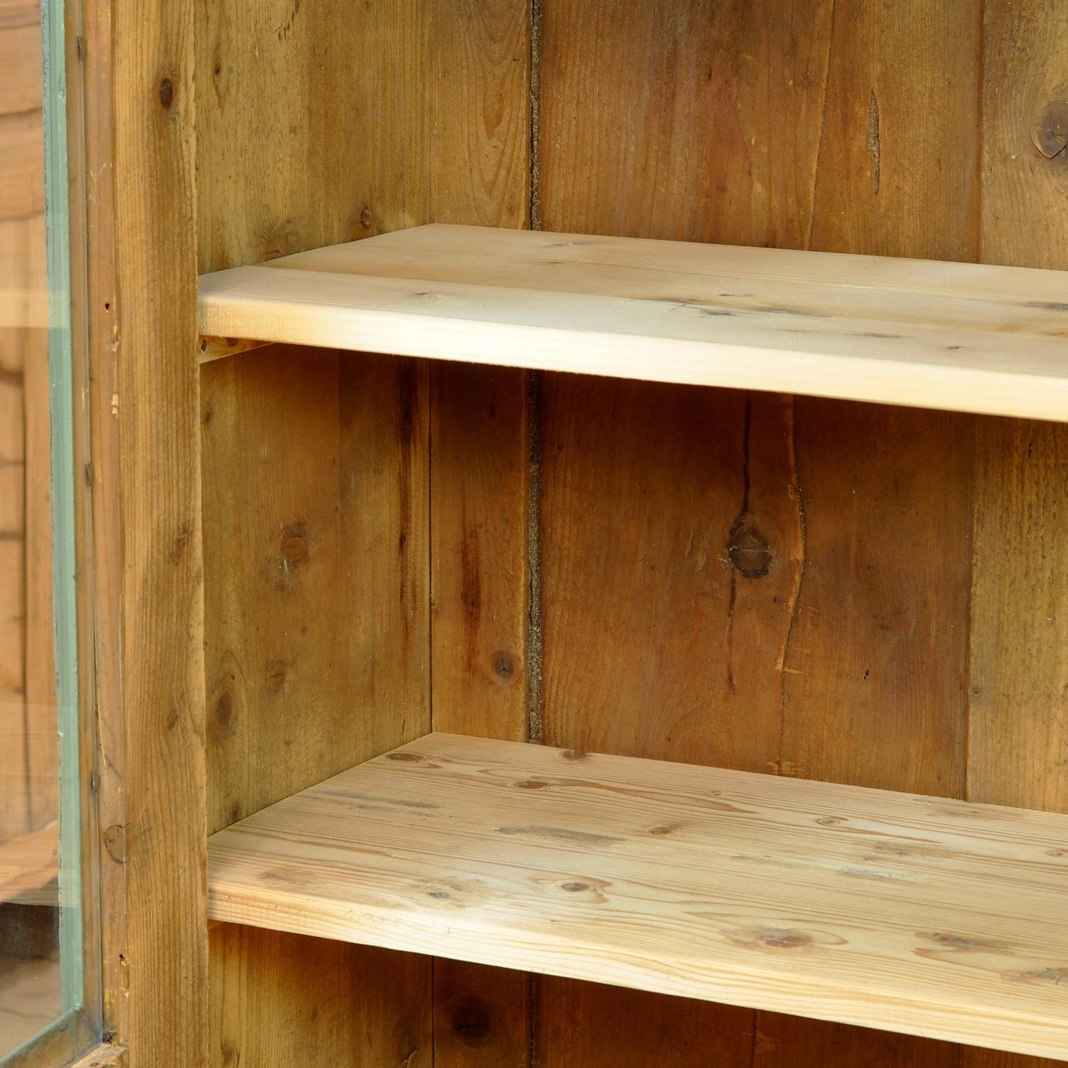 Pine Display Cabinet, 1920's For Sale at 1stDibs