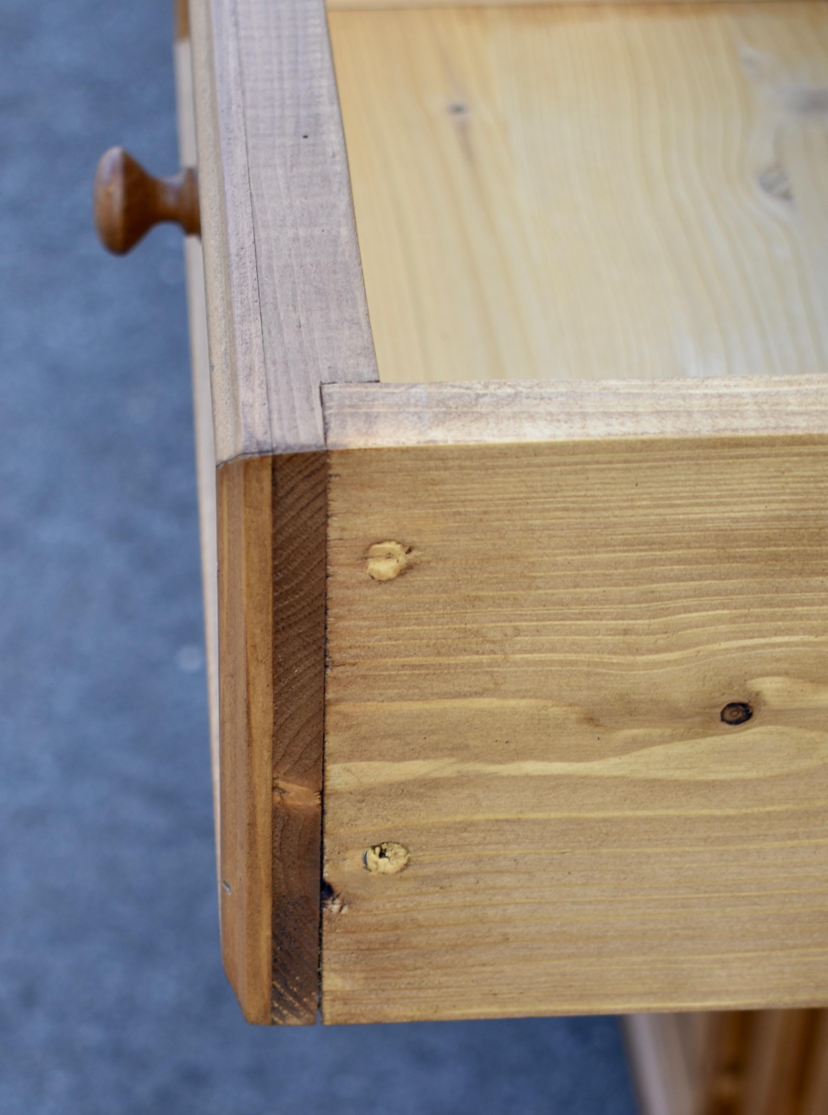 Pine Four Door Four Drawer Sideboard For Sale at 1stDibs