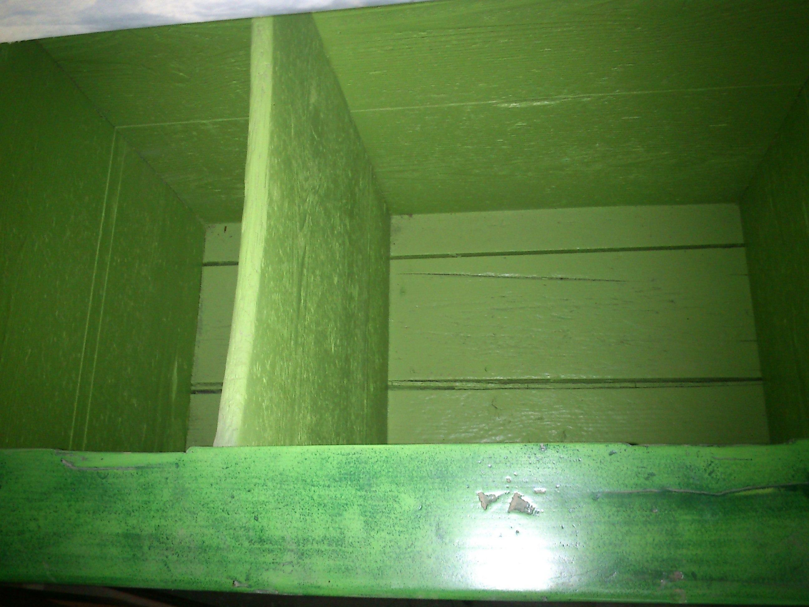 Pine Green Storage Trunk Hungarian For Sale at 1stDibs