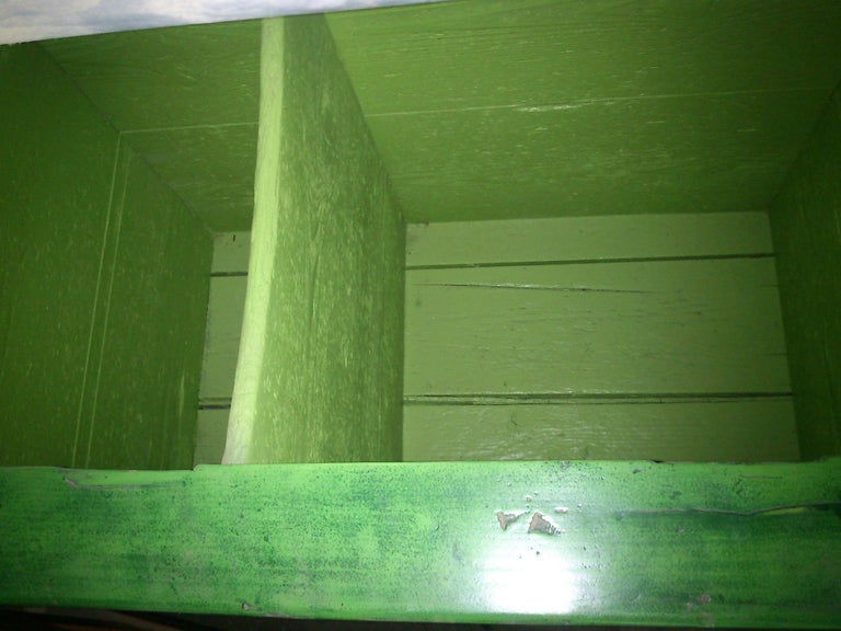 Pine Green Storage Trunk Hungarian For Sale at 1stDibs