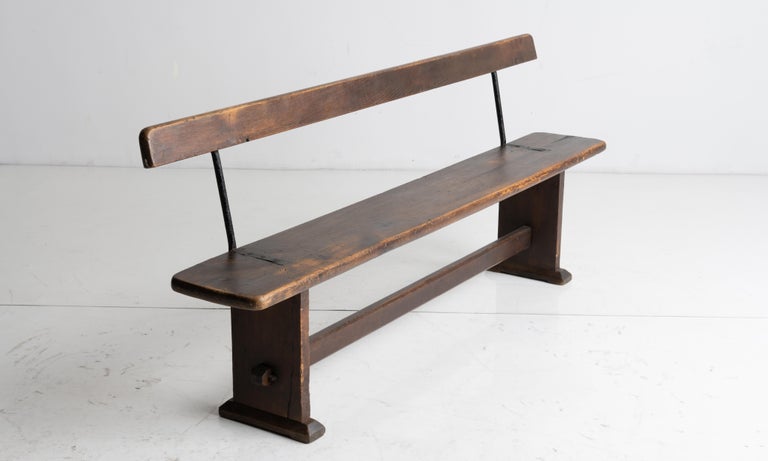 Pine and Iron Benches, England circa 1900 For Sale at 1stDibs
