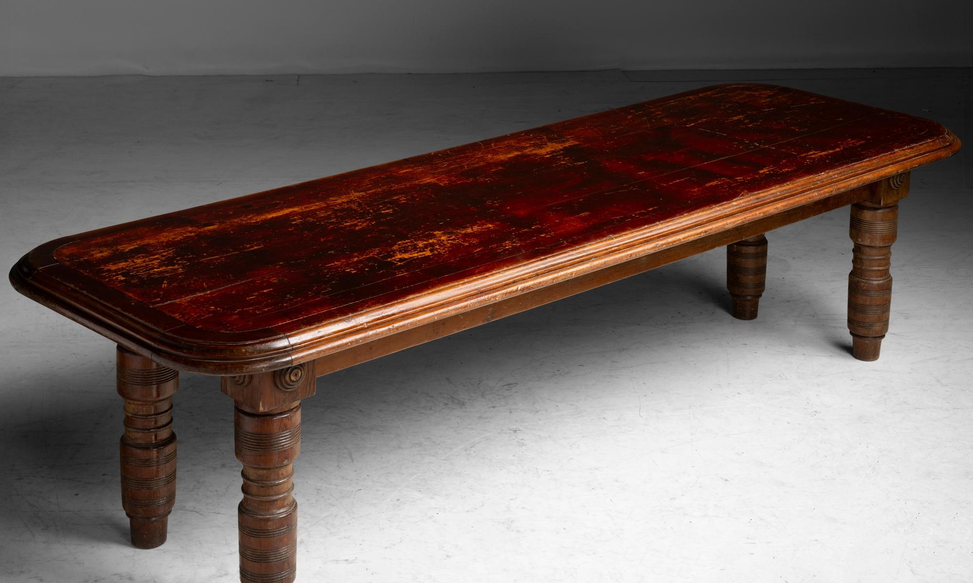 Pine and Mahogany Dining Table (Small), England circa 1890 For Sale at ...