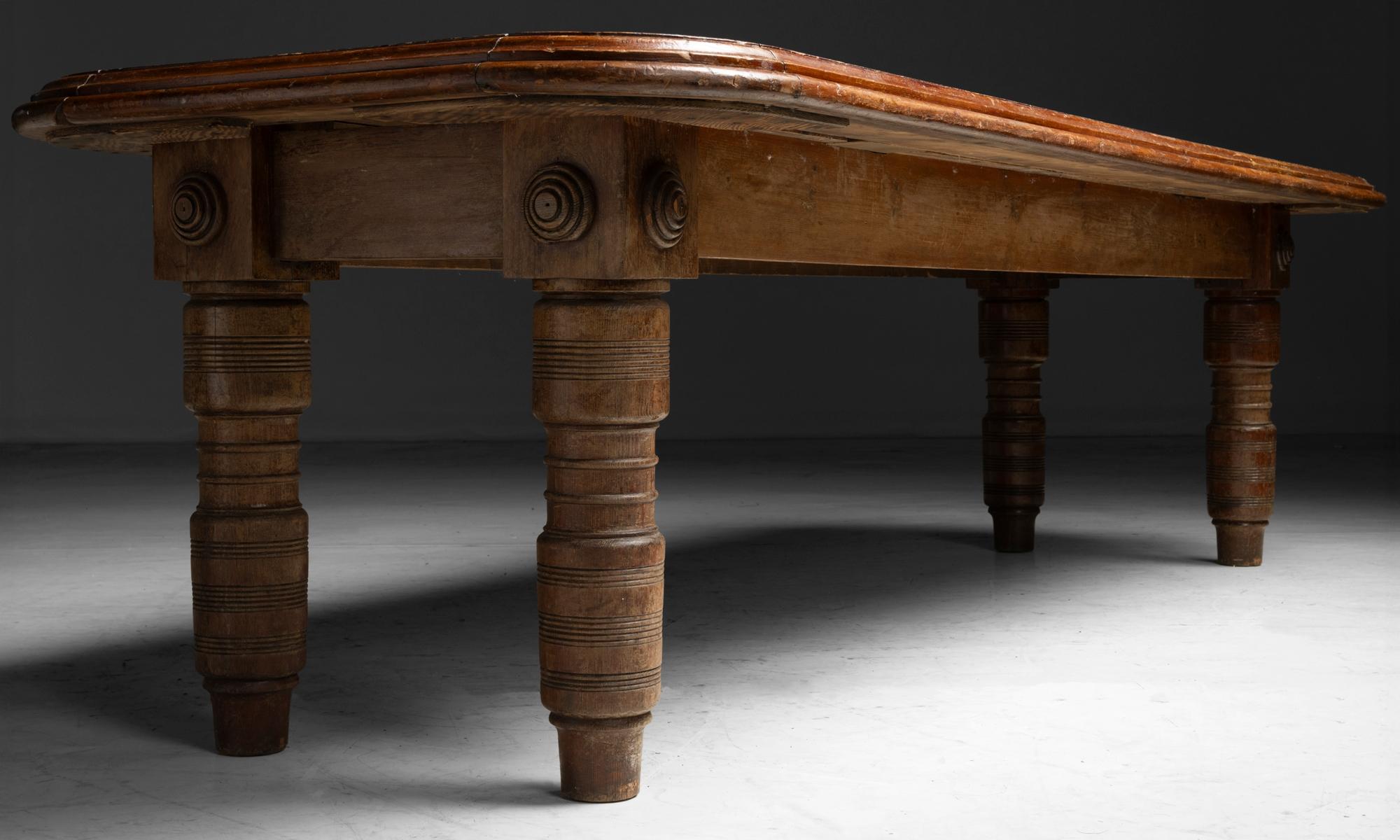 Pine and Mahogany Dining Table (Small), England circa 1890 For Sale at ...
