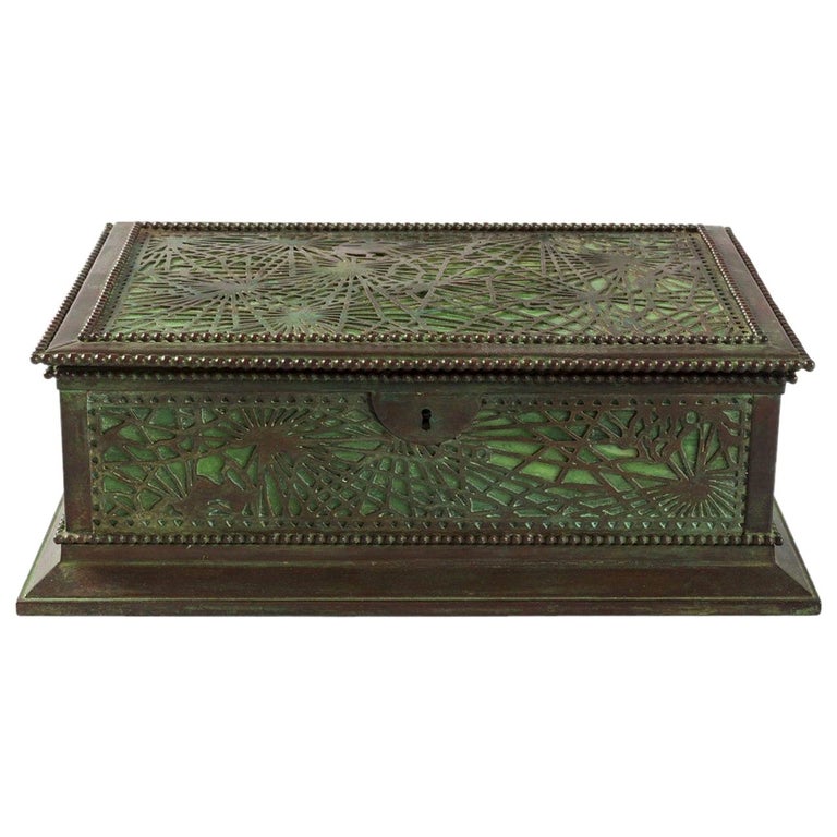 "Pine-Needle" Covered Jewelry Box by Tiffany Studios, New York at ...