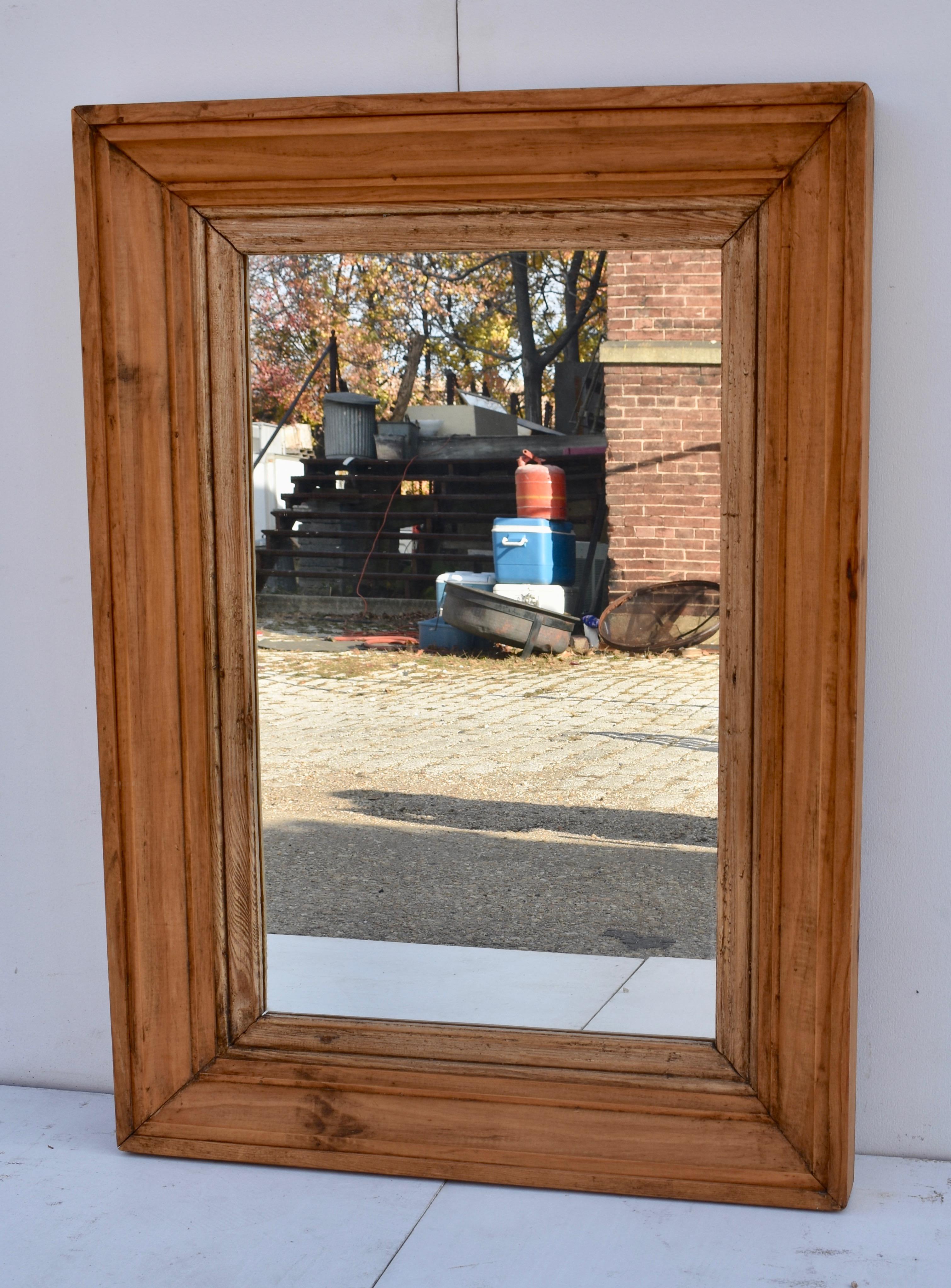 Pine Over-Mantle or Wall Mirror at 1stDibs