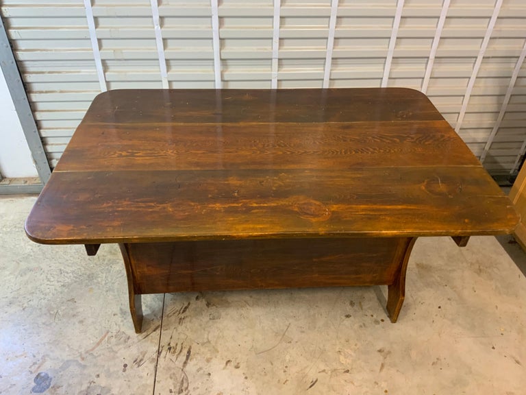 Pine Primitive Hutch Table For Sale at 1stDibs