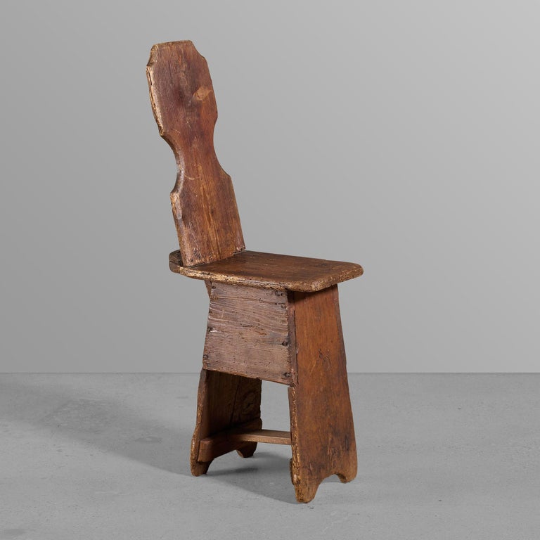 Set of Ten Primitive Chairs For Sale at 1stDibs