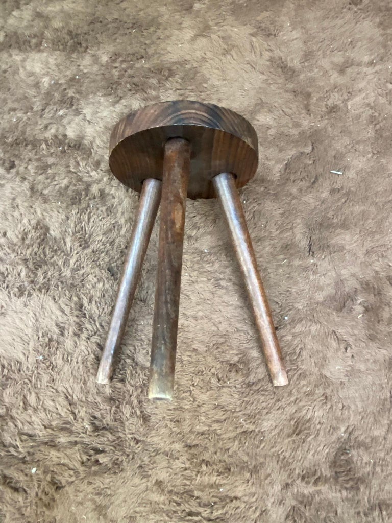 Pine Stool circa 1950 For Sale at 1stDibs