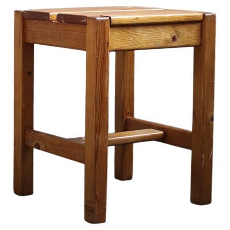 Pine Stool Pierre Gautier-Delaye For Sale at 1stDibs