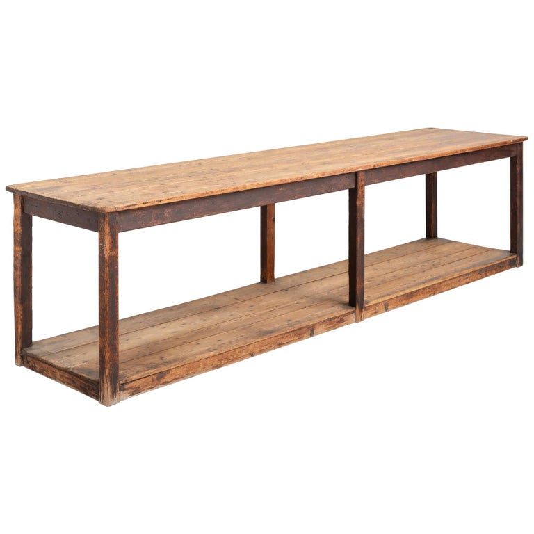 Pine Tailor's Cutting Table, England, circa 1890 at 1stDibs