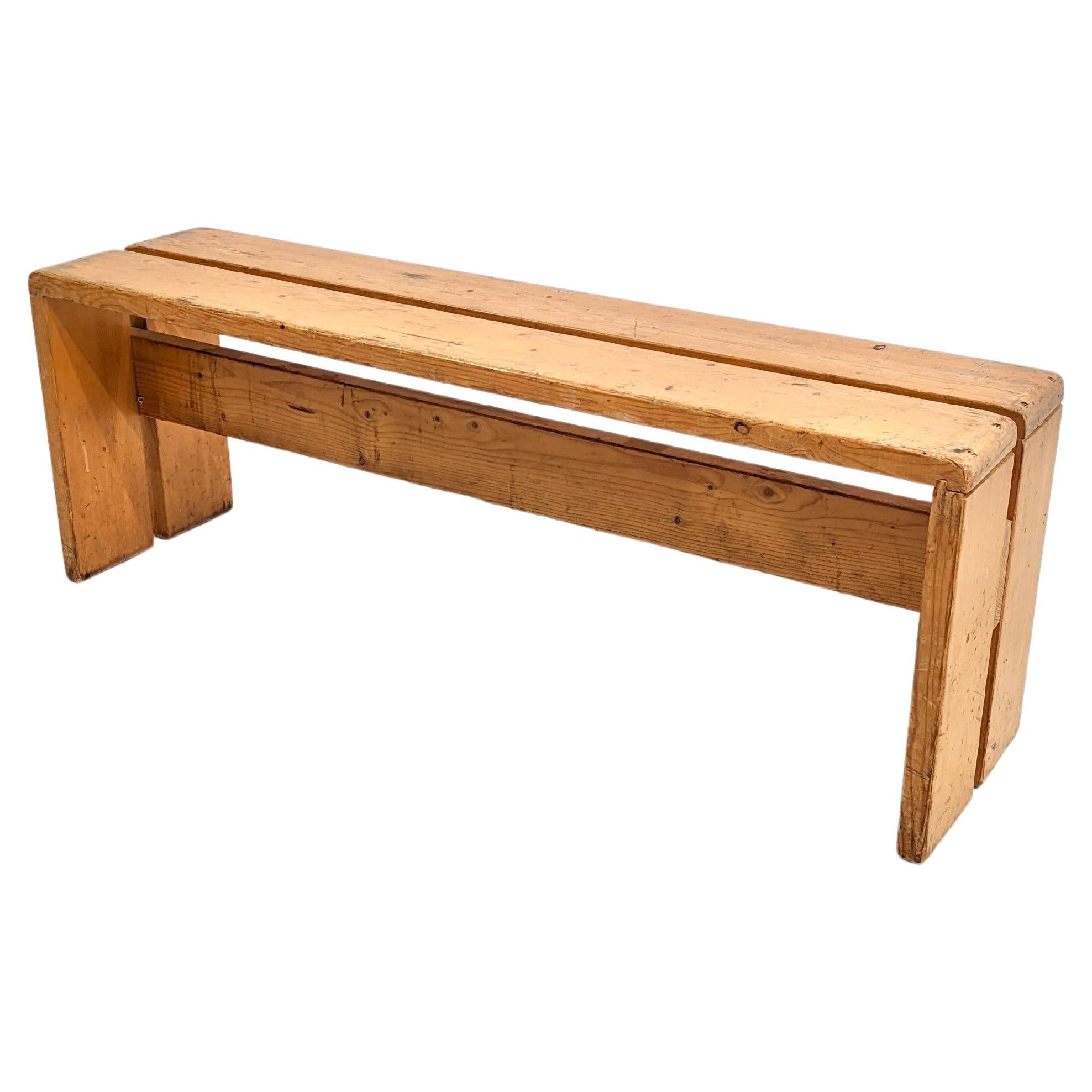 Charlotte Perriand, Large Wood Bench for Les Arcs, circa 1960 at 1stDibs
