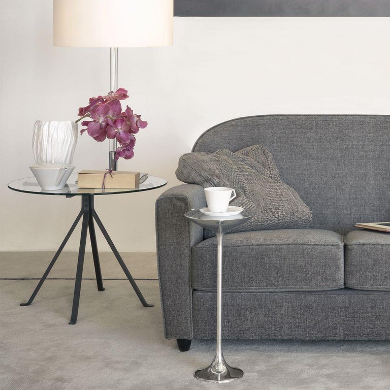 Ping II Side Table Polished Aluminum by Driade For Sale at 1stDibs