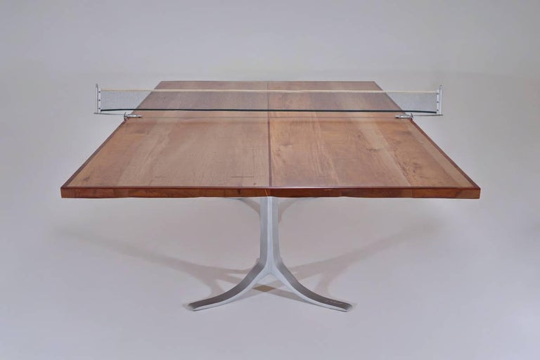 Ping Pong Table, Reclaimed Hardwood, Sand Cast Base by P. Tendercool in ...