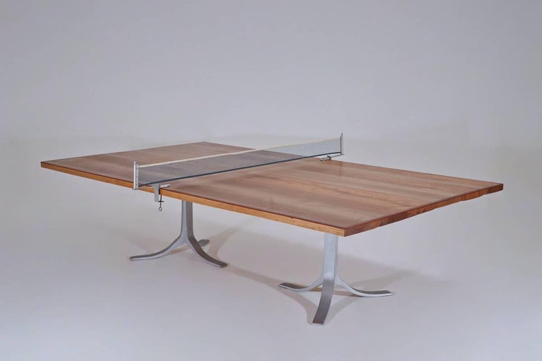 Ping Pong Table, Reclaimed Hardwood, Sand Cast Base by P. Tendercool in ...