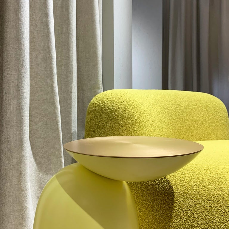 Pingu Contemporary Side Table in Lacquered and Metal Top For Sale at ...