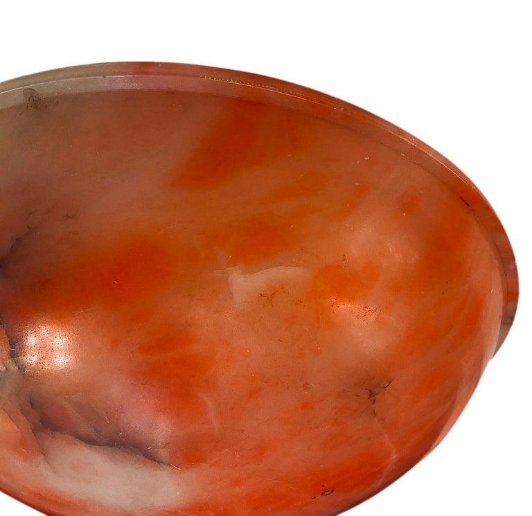 Pink Alabaster Light Fixture For Sale at 1stDibs