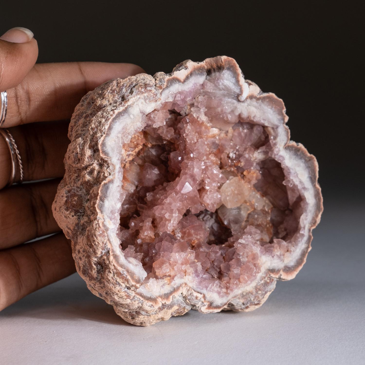 Pink Amethyst Geode Cluster from Neuquén Argentina (256.4 grams) For ...