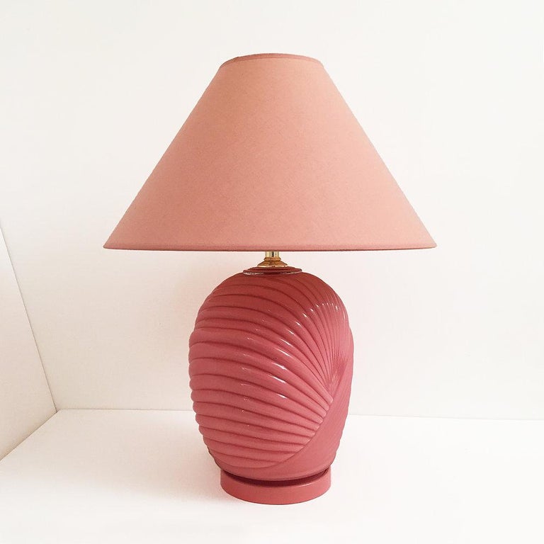 Pink Candy Glass Table Lamp For Sale at 1stDibs