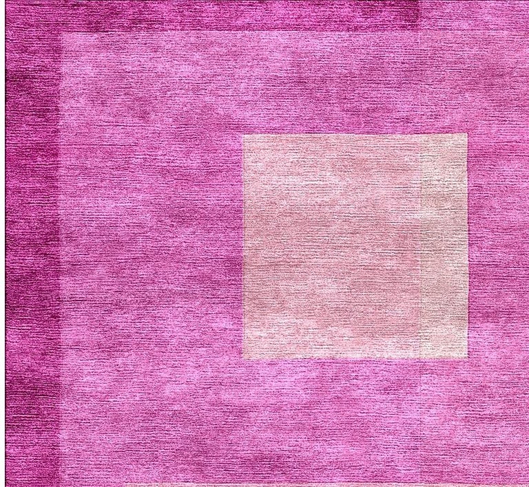 Pink Cubism Refracted Silk Rug by Djoharian Design Modern Contemporary ...