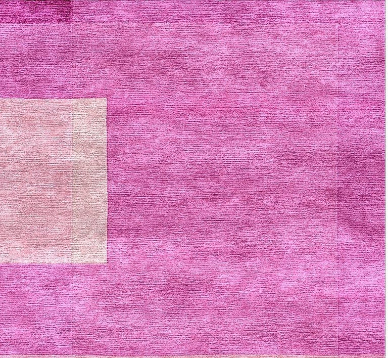 Pink Cubism Refracted Silk Rug by Djoharian Design Modern Contemporary ...