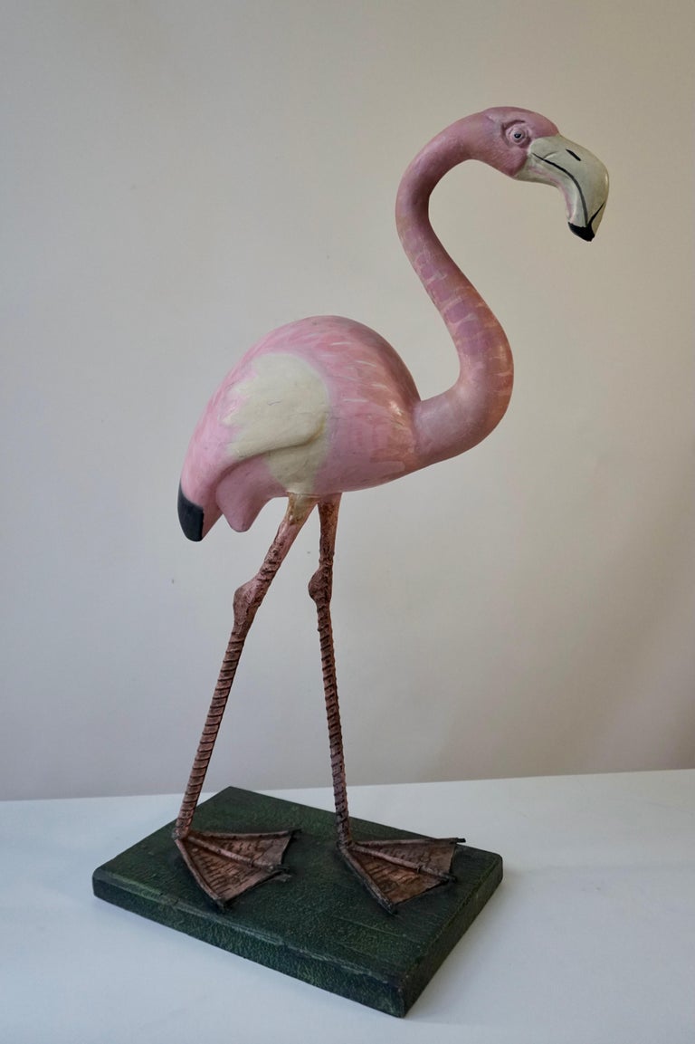 Pink Flamingo Sculpture For Sale at 1stDibs