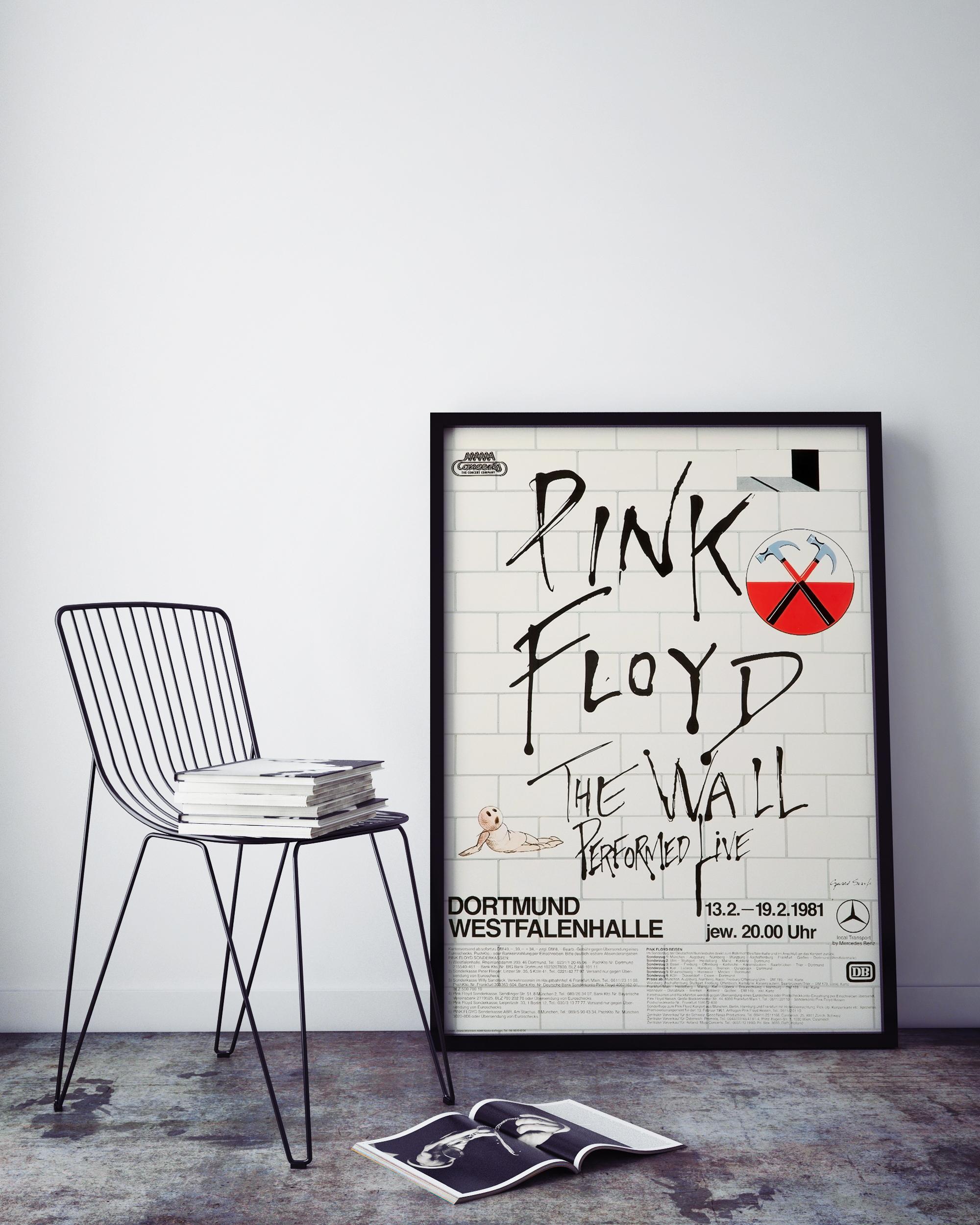 Pink Floyd "The Wall" Original Vintage Tour Poster for Dortmund ...