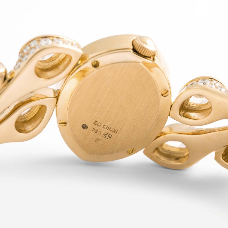 Pink Gold Diamond Watch For Sale at 1stDibs