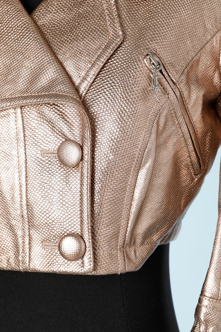 Pink gold Karung short jacket Shiro For Sale at 1stDibs