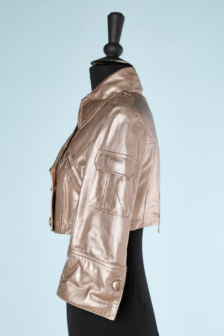 Pink gold Karung short jacket Shiro For Sale at 1stDibs