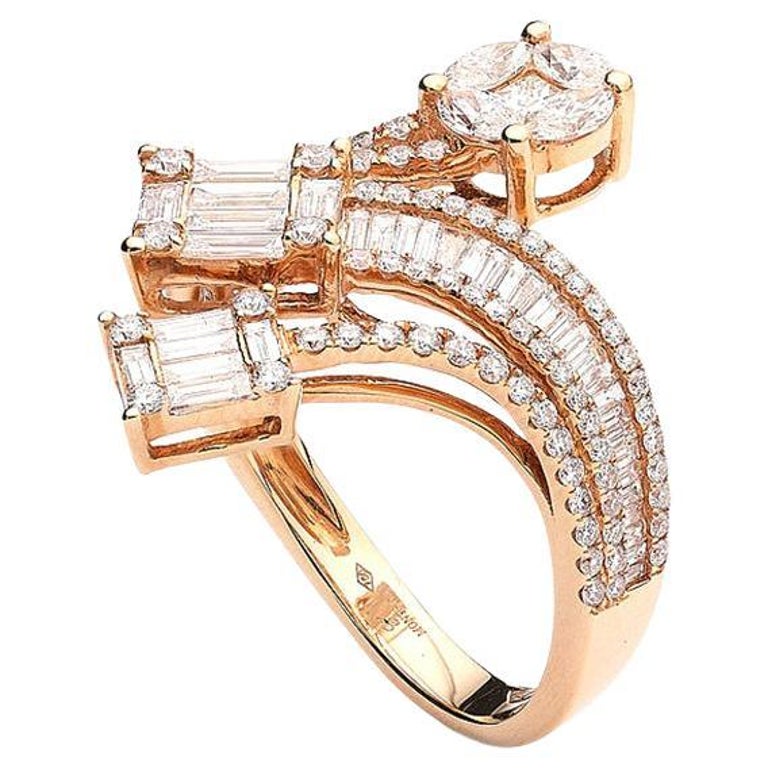 Pink Gold Ring For Sale at 1stDibs