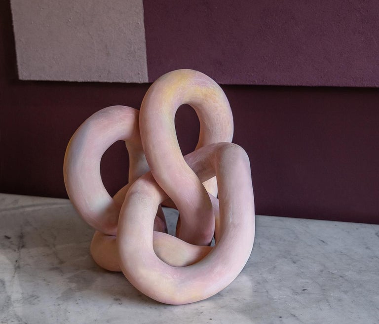 Pink Iilusion by Hua Wang, a Contemporary Interlinked Ceramic Sculpture ...