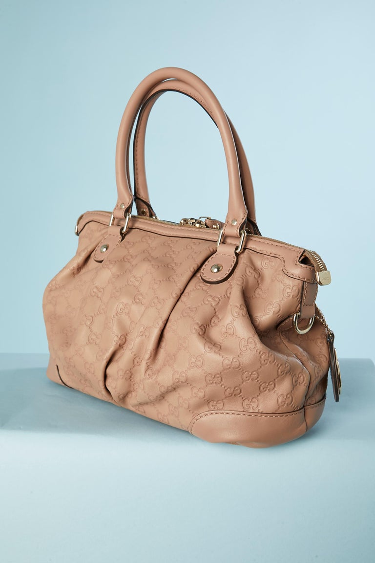 Pink leather bag Guccissima Gucci Numbered For Sale at 1stDibs