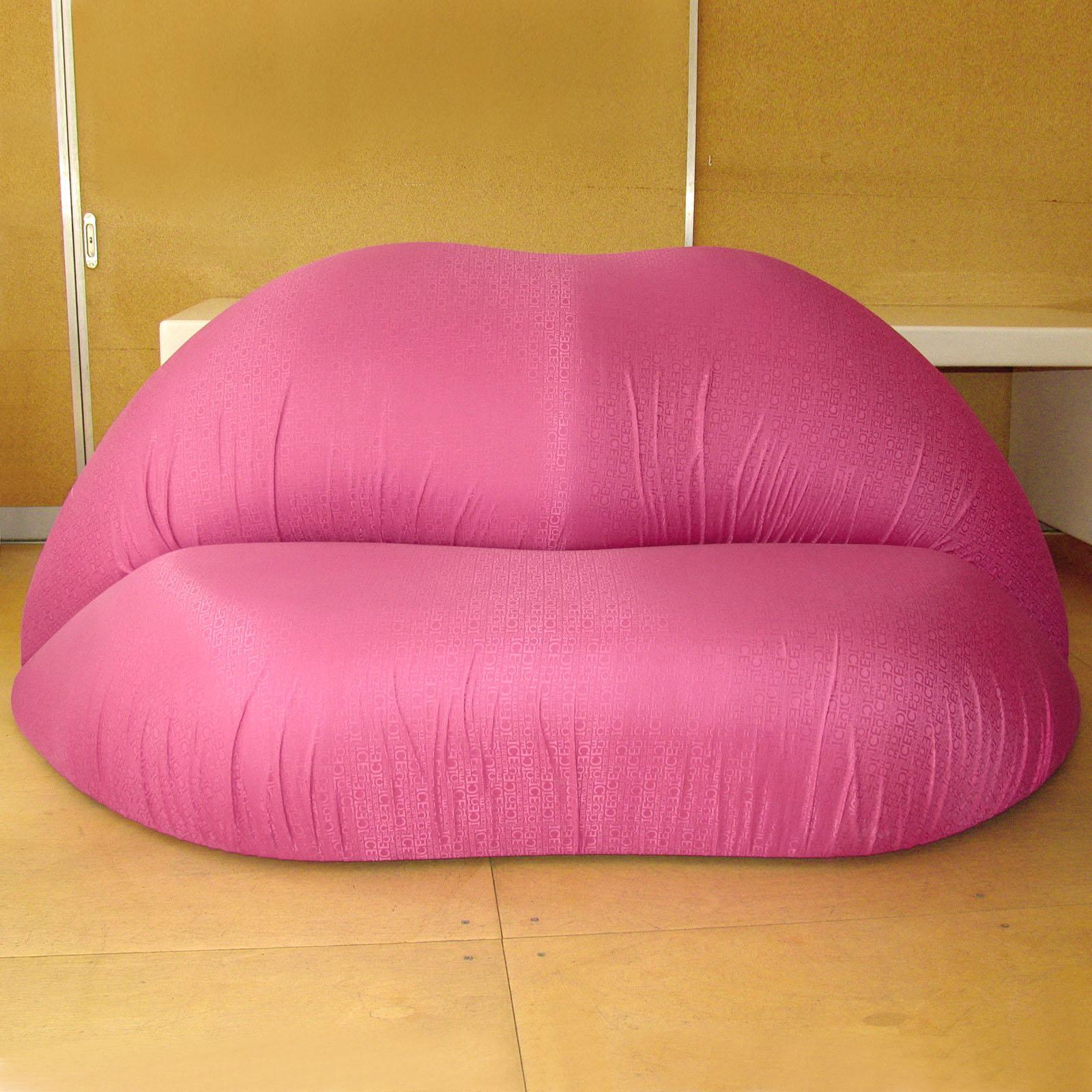 Pink Lips Sofa in the Style of Salvador Dali For Sale at 1stDibs | pink ...