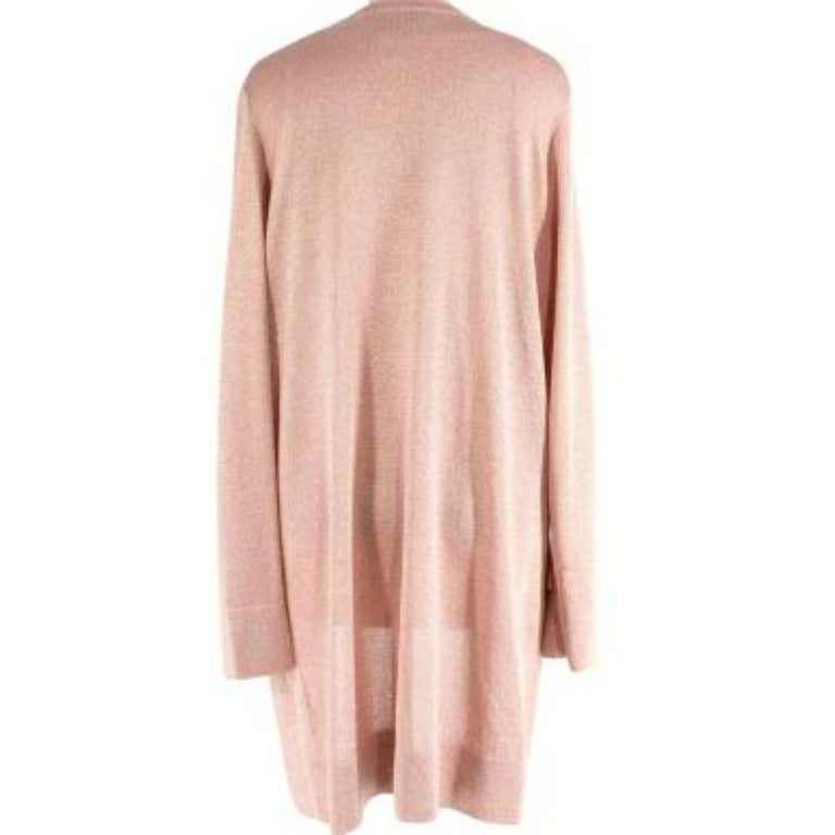 Pink Lurex Twin-Set Top and Cardigan For Sale at 1stDibs