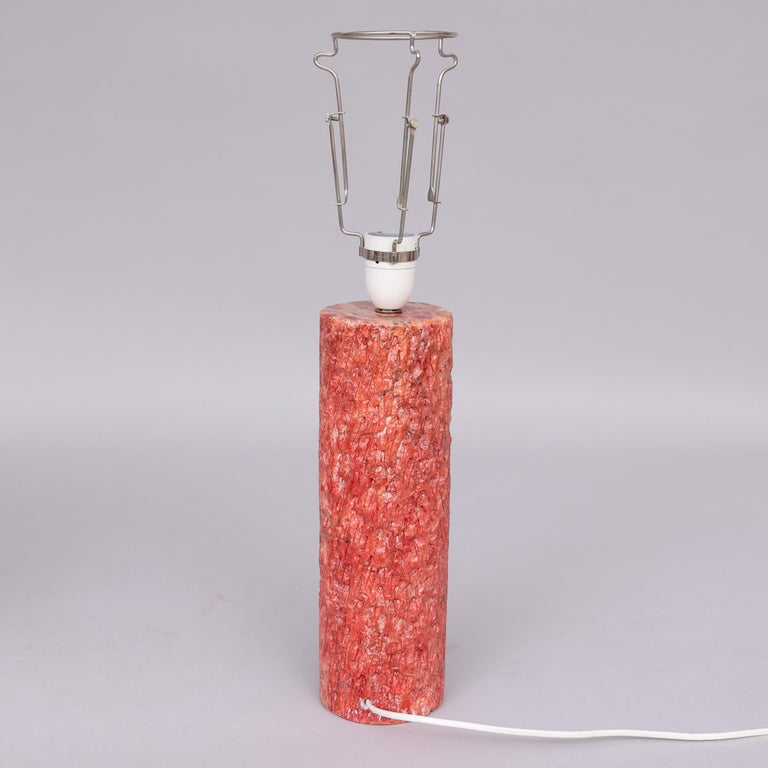 Pink Marble Table Lamp Texture Hand Sculpted Anonymous, Italy, 1950 For ...