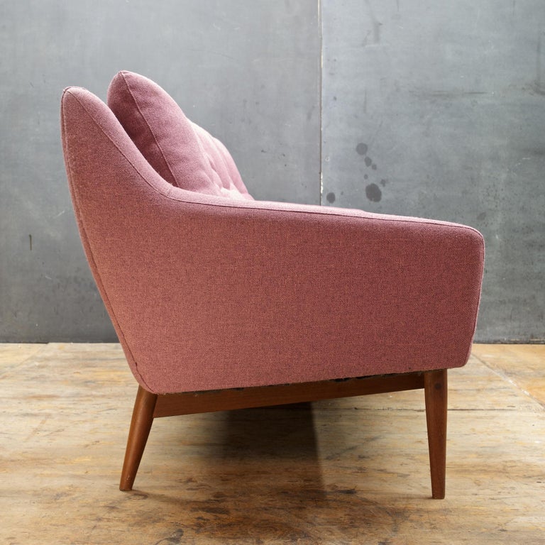 Pink-Mauve Scandinavian Sofa Vintage 1960s Mid-Century Modern Mad Men ...