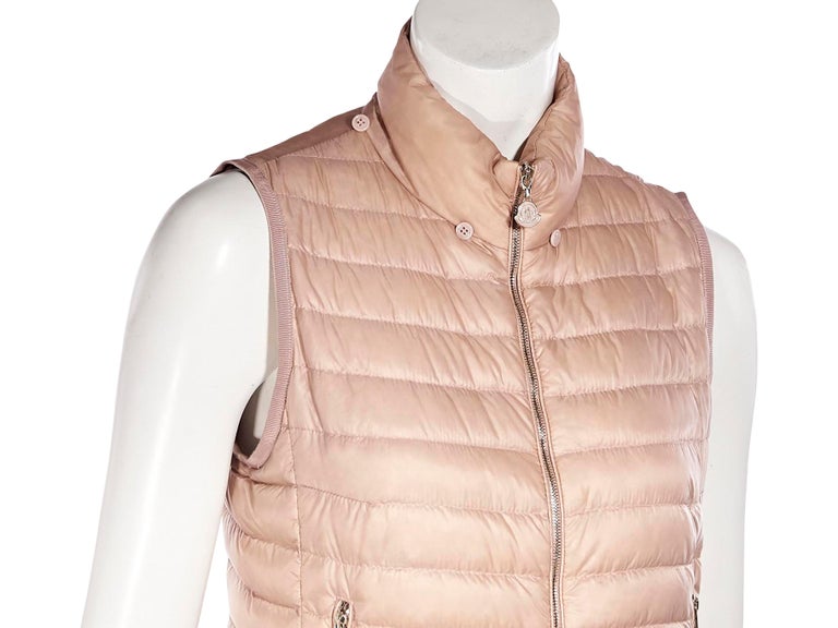 Moncler Pink Down Ruffled Vest at 1stDibs | pink moncler, moncler pink ...