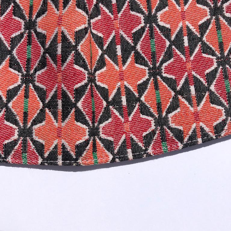 Framed Nepalese Textile Wall Hanging in Acrylic with Gold Standoffs For ...