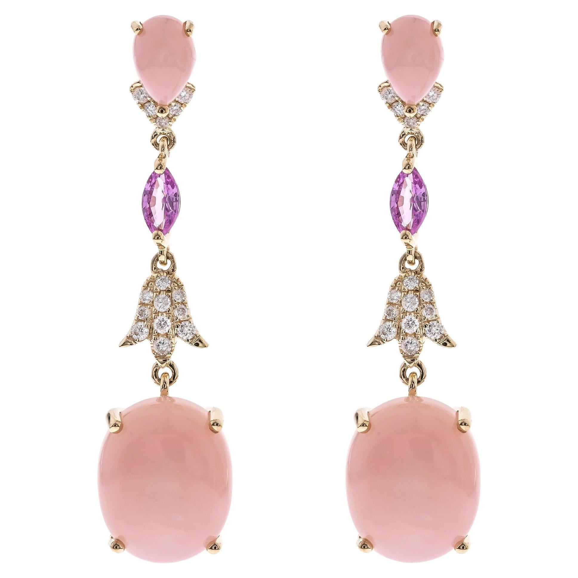 Cartier Pasha Pink Sapphire Diamond Yellow Gold Earrings at 1stDibs ...