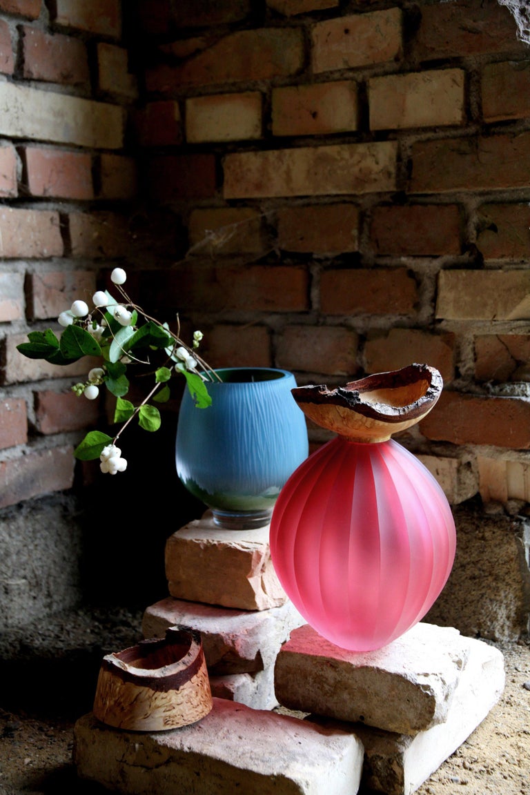 Pink Poppy Stacking Vessel, Pia Wüstenberg For Sale at 1stDibs